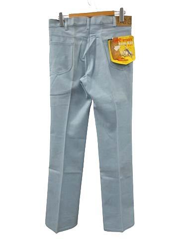【中古】未使用品 リー LEE 80s ブーツカット フレアパンツ RIDERS Boot Cut FLAre USA製 42TALON サックスブルー