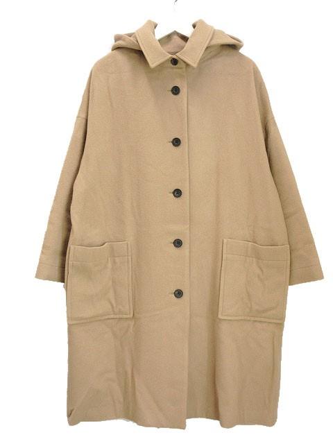 【中古】メゾンドソイル maison de soil WOOL DETACHABLE HOODED COAT ベージュ系 I ウール コート フード付き 上着