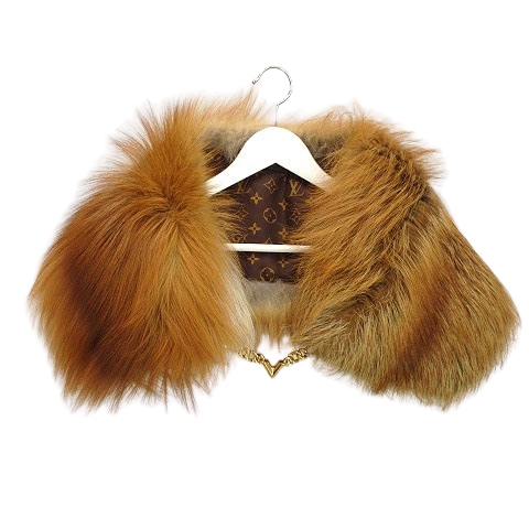 【中古】ルイヴィトン LOUIS VUITTON エシャルプ チェーン フォクシー フォックスファー ショール 毛皮 M78705