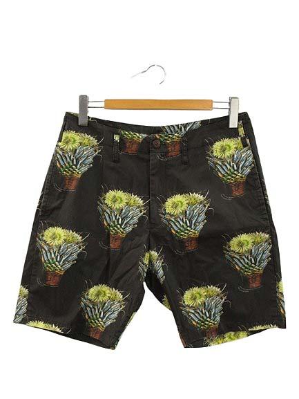 【中古】ネイバーフッド NEIGHBORHOOD SRL . KOUZAN / C-ST 201TSNH-PTM02 プリント ショートパンツ M 黒 ブラック