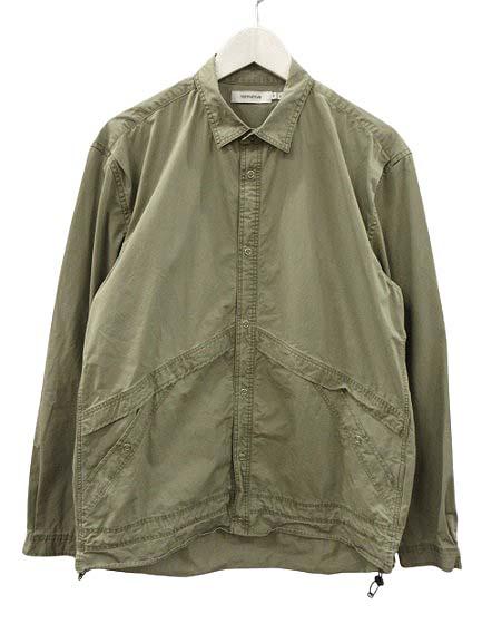 【中古】ノンネイティブ COACH SHIRT JACKET COTTON TWILL VW NN-SJ3708 コーチ シャツジャケット 1 カーキ系