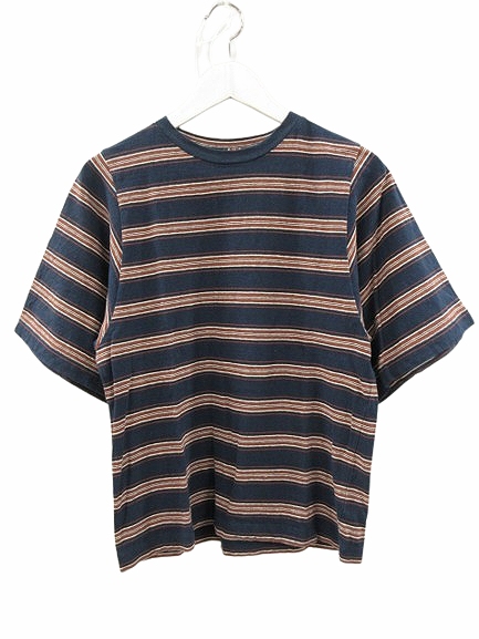 【中古】カレンソロジー Curensology  &RC 25SS ストライプTシャツ ボーダー カットソー ネイビー F レディース