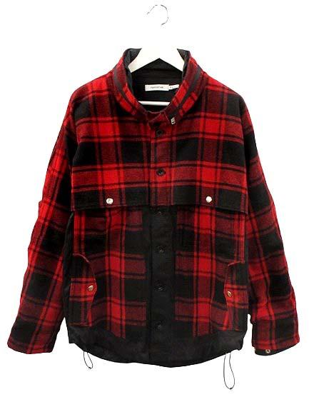 【中古】ノンネイティブ nonnative FELLER JACKET W/P/A/N BUFFALO PLAID NN-JU3405 チェック ジャケット 1 レッド
