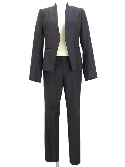 【中古】セオリーリュクス theory luxe パンツスーツ セットアップ 36 ネイビー EXECUTIVE DONNNA NALIAN.LE