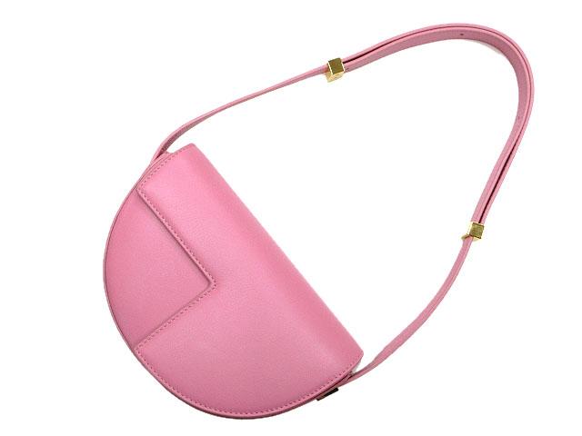 【中古】パトゥ PATOU LE PETIT レザー ショルダーバッグ ピンク かばん 肩掛け鞄 ?AA★ レディース