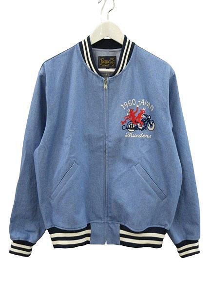 【中古】未使用品 フェローズ PHERROWS 25SS 12ozデニム ブルゾンジャケット 25S-PTR&F スポーツジャケット M ブルー