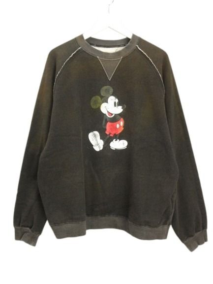 【中古】コーイ KOOI  MICKEY MOUSE VINTAGE SWEAT ミッキーマウス ヴィンテージ スウェット 黒 プルオーバー 2025SS