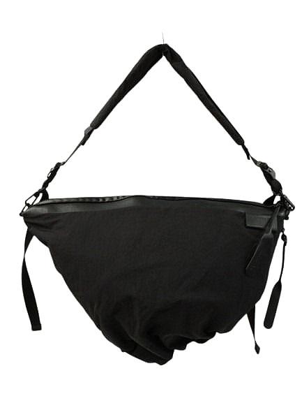 【中古】ワイズ Y's × cote & ciel ORNE smooth black コートエシエル ORNE ショルダーバッグ 黒 BAG カバン