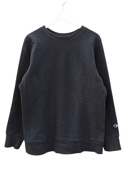 【中古】チャンピオン CHAMPION Reverse Weave C5-A001 リバースウィーブ 単色タグ 復刻 USA製 スウェット L ネイビー