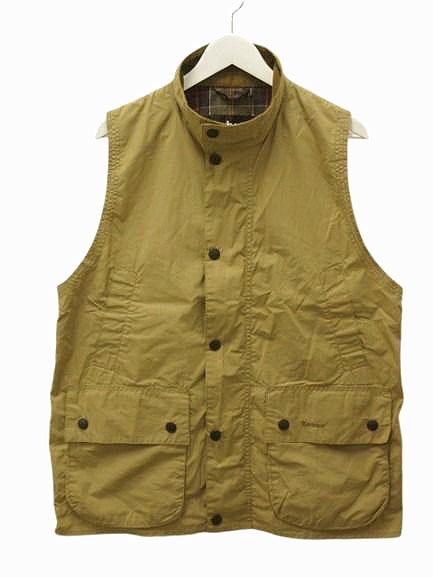 【中古】バブアー Barbour Westmorland ノンワックス ベスト 251MGI0275 ブラウン系 40 ジップアップ