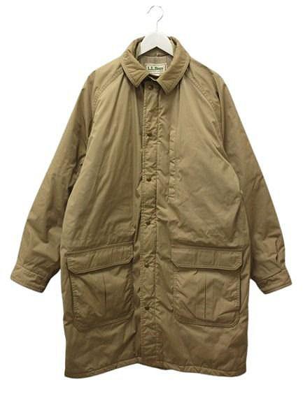 【中古】エルエルビーン L.L.BEAN 80s Storm Coat 2595 ストームコート USA製 L ベージュ アウター ヴィンテージ
