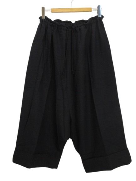 【中古】ワイズ Y's サルエルパンツ ウール 2 ネイビー 紺 ボトムス ヨウジヤマモト 2023AW レディース