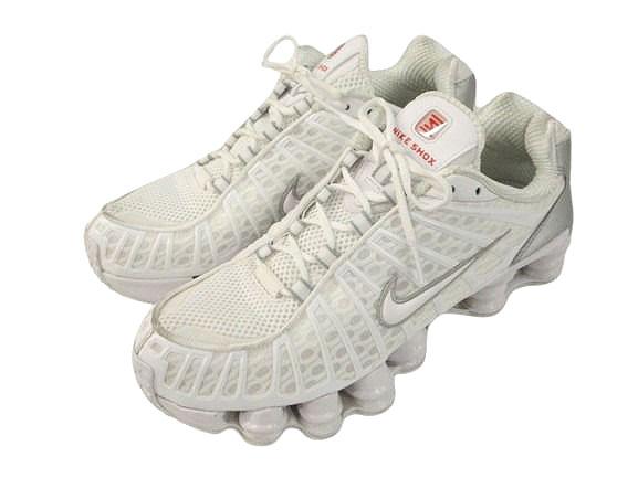 【中古】ナイキ NIKE SHOX TL WHITE AV3595-100 ショックス TL 26cm 白 ホワイト スニーカー シューズ 靴 メンズ