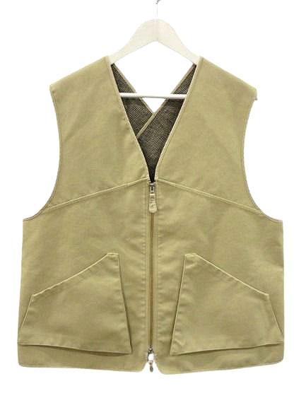 【中古】OLD JOE オールドジョー 23SS BONDING DUCK FIELD VEST 2310J-VT02 フィールド ベスト 40 ベージュ