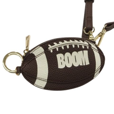 【中古】SELECT by BAYCREW'S and humor レザーチャーム RugbyBall 本革 ポーチ レディース