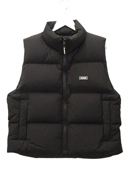 【中古】エクストララージ X-LARGE ダウンベスト 101224021010 サイズM 黒 ブラック ジップアップ アウター メンズ