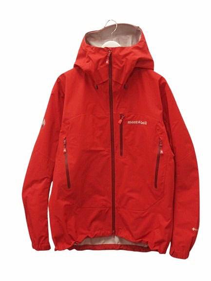 【中古】モンベル Montbell フレネイパーカー 1102483 GORE-TEX ゴアテックス ジャケット L レッド ブルゾン