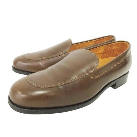 【中古】トッズ TOD'S レザー ローファー フラット シューズ 38 25cm 茶 ブラウン ☆AA★ レディース