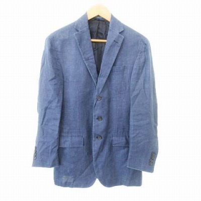 【中古】ポロ バイ ラルフローレン Polo by Ralph Lauren 美品 インディゴ テーラードジャケット イタリア製 34R