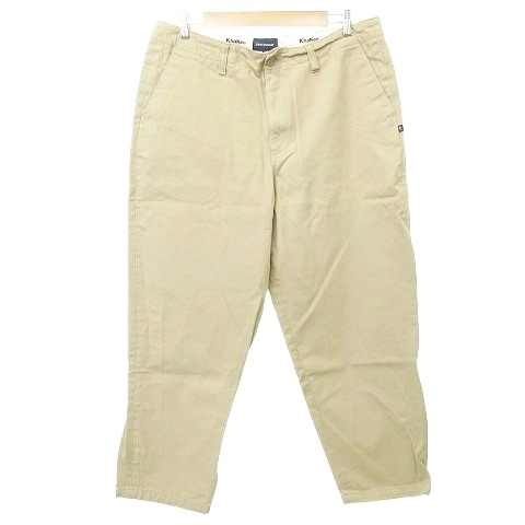 【中古】ディセンダント 25SS DC-6 ORGANIC COTTON TWILL TROUSERS ツイル パンツ 4 大きいサイズ ベージュ  メンズ