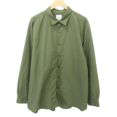 【中古】ユニフォームエクスペリメント UE-232014 サプレックス バギー シャツ 長袖 プリント 3 約L カーキ メンズ