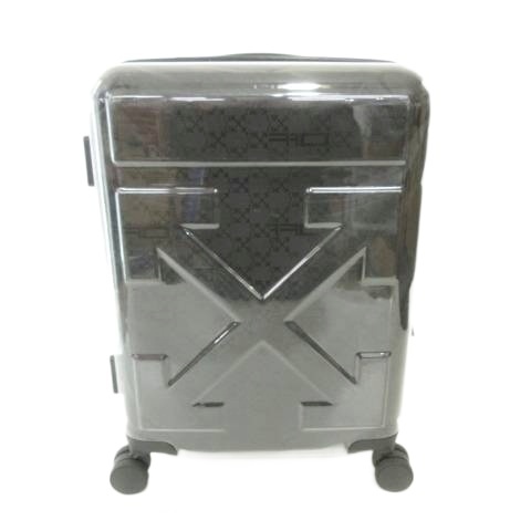 中古】オフホワイト OFF WHITE トラベルキャリー キャリーバッグ