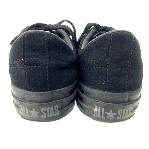 【中古】コンバース CONVERSE 25SS ONE STAR SUEDE 33702081 ワンスター スエード スニーカー 26.0cm 黒 ブラック
