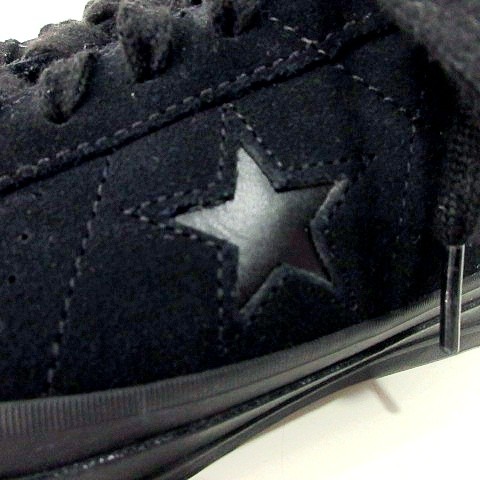 【中古】コンバース CONVERSE 25SS ONE STAR SUEDE 33702081 ワンスター スエード スニーカー 26.0cm 黒 ブラック