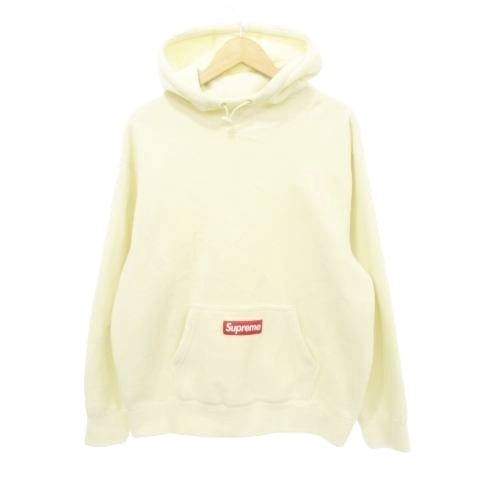 【中古】シュプリーム SUPREME 美品 ポーラテック フーディー スウェットシャツ フリース パーカー M アイボリー