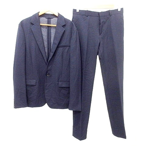 【中古】マルニ MARNI 国内正規 1B シングル スーツ セットアップ イタリア製 紺 ネイビー A1215 メンズ