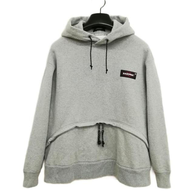【中古】アンダーカバー × EASTPAK イーストパック UC1B4803-2 22SS スウェット プルオーバー パーカー 2 グレー