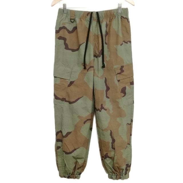 【中古】アンダーカバー UNDERCOVER 22SS UC1B4501-3 カモフラ ナイロン カーゴ パンツ 美品 2 オリーブ系 メンズ