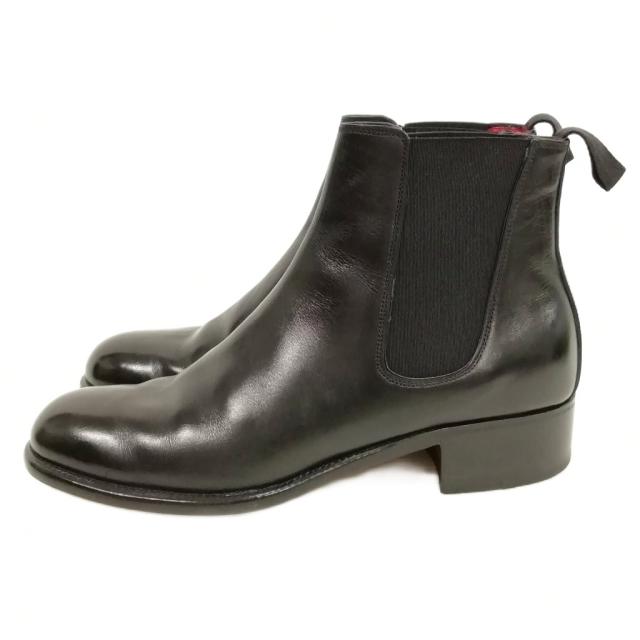 【中古】Le Yucca's レユッカス Y23214 Side Gore Boots サイドゴアブーツ 37.5 ブラック レディース