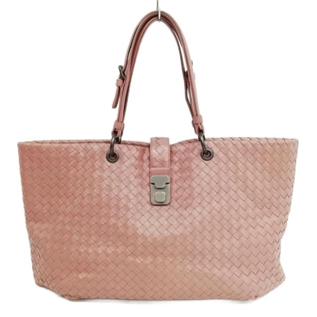 【中古】ボッテガヴェネタ BOTTEGA VENETA ミディアム ナッパ イントレチャート カプリ トートバッグ