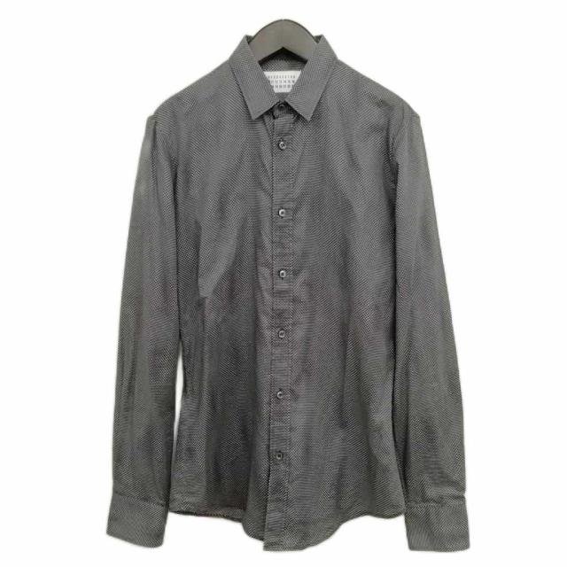 【中古】マルタンマルジェラ 10 Martin Margiela 10 ここのえ 本人期 シャツ ドレスシャツ 46 チャコールグレー