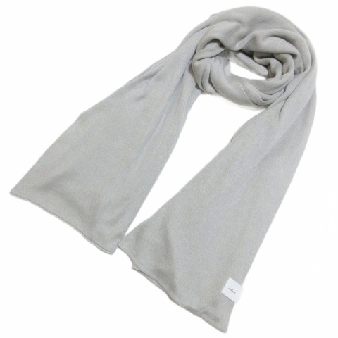 【中古】weakend ウィークエンド ストール マフラー 大判 グレー /X レディース