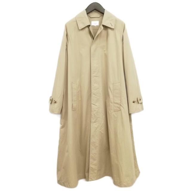 【中古】ルグラジック Le glazik JL-8049-CPH コットン ツイル ステンカラーコート スプリングコート 36 ベージュ