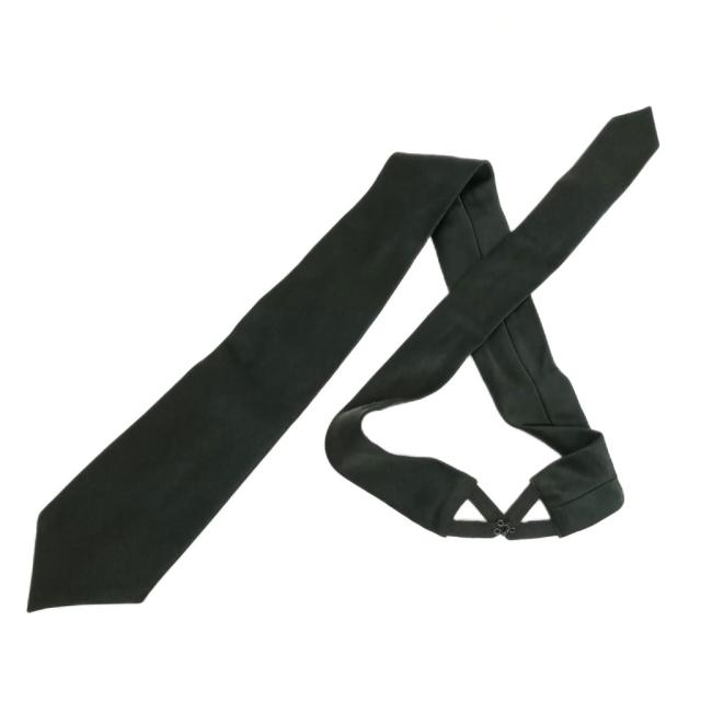 【中古】シャネル CHANEL 20008081 A140078 シルク ネクタイ ブラック レディース