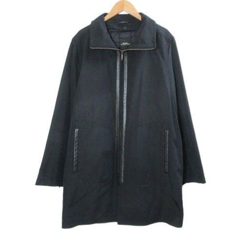 【中古】マックスマーラ ウィークエンドライン キルティングライナー付きコート ジップアップ ミドル丈 ナイロン 42