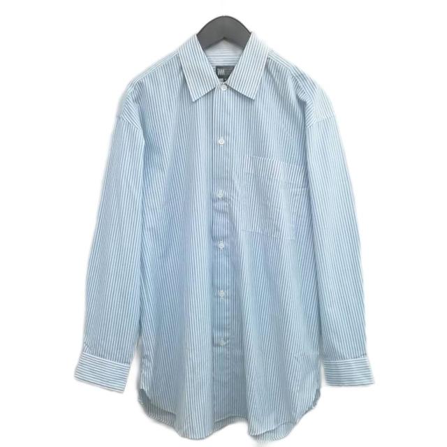 【中古】アイムプロダクト im product イッセイミヤケ ハミルトン期 90s ヴィンテージ ストライプ シャツ 長袖 M ブルー メンズ