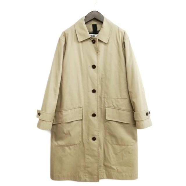 【中古】マーガレットハウエル MHL. 22AW 595-2210501 PROOFED COTTON NYLON TWILL ステンカラー コート 美品 2