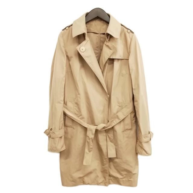 【中古】モンクレール MONCLER FLAVE コート トレンチコート ポリエステル 2 ベージュ レディース