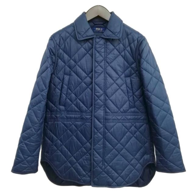 【中古】ポロ ラルフローレン POLO RALPH LAUREN キルティング 中綿 ジャケット コート XS ネイビー メンズ