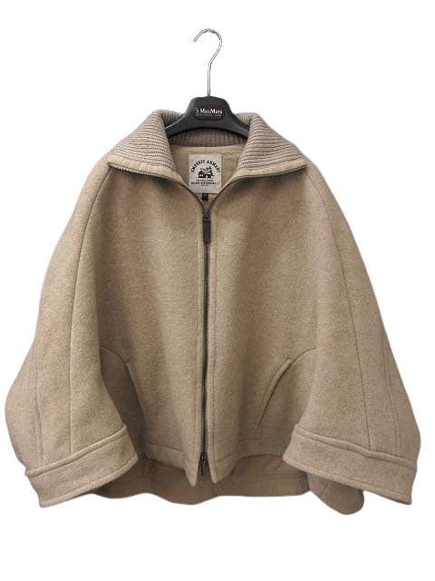 【中古】エンポリオアルマーニ EMPORIO ARMANI 22AW ポンチョ風ウール ジャケット 42 レディース
