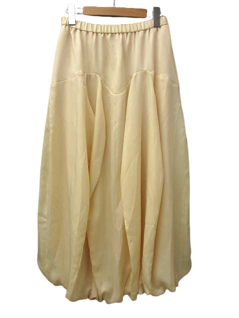 【中古】エンフォルド ENFOLD 24AW ウェーブ プリーツ バルーンスカート 38 300HA231-0280 レディース