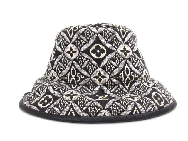 【中古】ルイヴィトン LOUIS VUITTON Since1854 ボブ バケットハット MP2828 モノグラム ジャガード レディース
