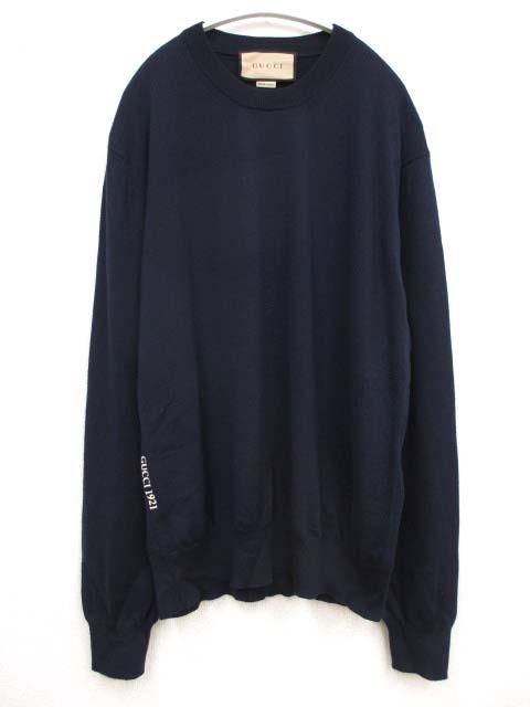 【中古】グッチ GUCCI 24SS クルーネック ウール セーター XL 763661 Crew-Neck Wool Sweater メンズ