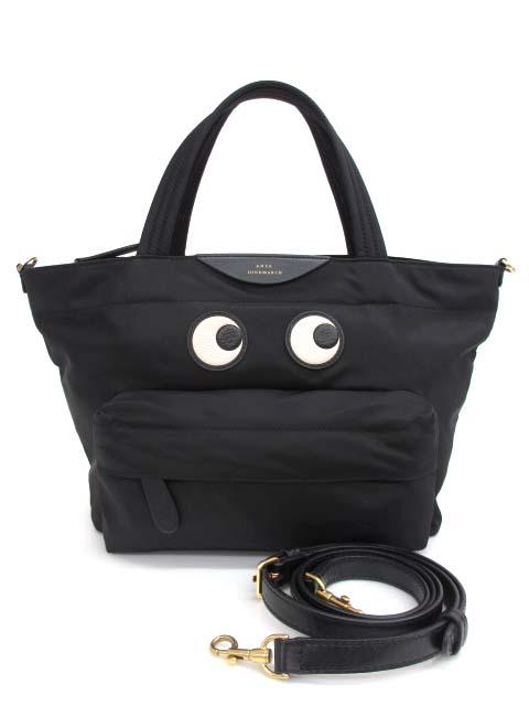 【中古】アニヤハインドマーチ ANYA HINDMARCH  152952 ミニ アイズ 2way トートバッグ MINI EYES ショルダーバッグ レディース