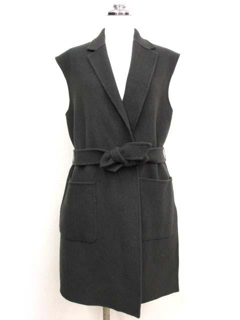 【中古】マックスマーラ MAX MARA WEEKEND クチートアマーノ ロングジレ コート 36 ベスト ウィークエンド レディース