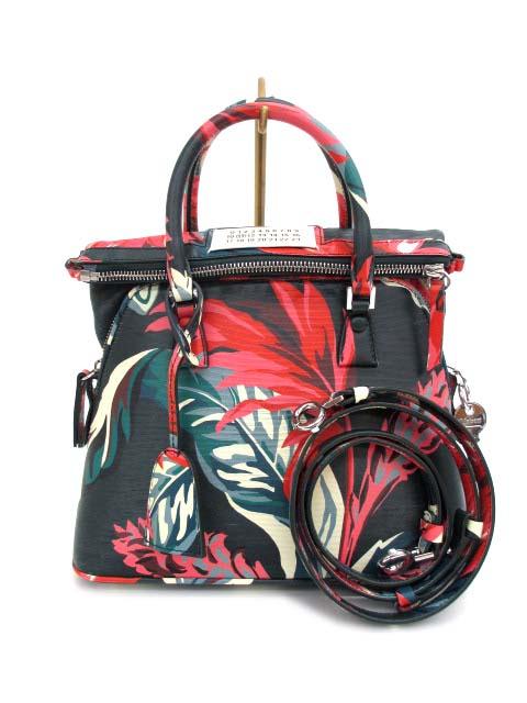 【中古】メゾンマルジェラ 11 Maison Margiela 11  5AC ミニタペストリーバック S35WG0226 2way ショルダーバッグ 花柄 レディース